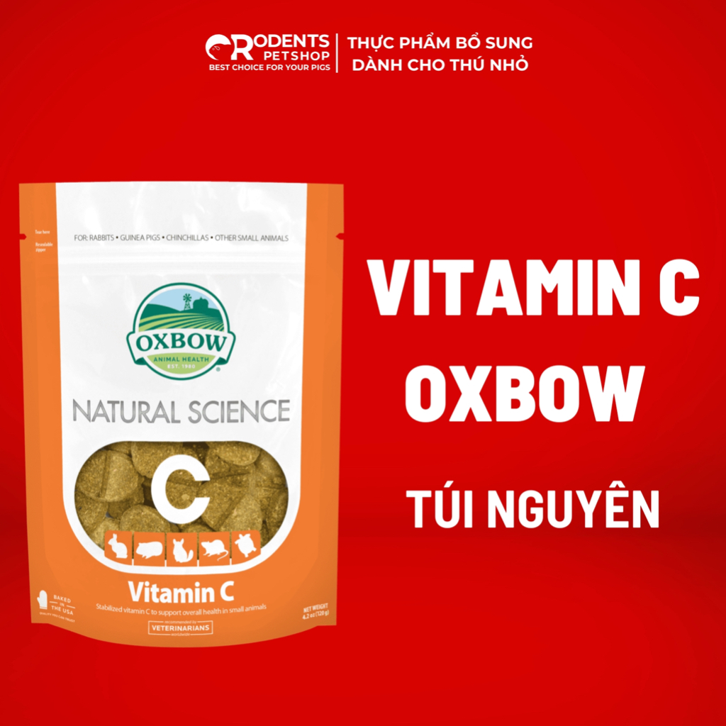 Vitamin C Oxbow - Bổ sung vitamin C | Viên hỗ trợ tăng đề kháng cho Bọ ...