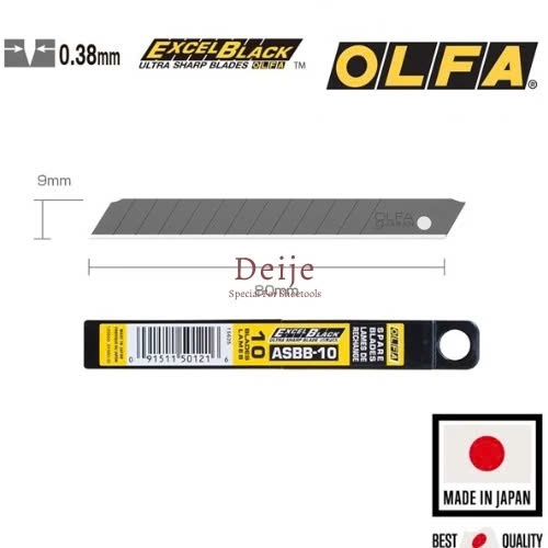 Lưỡi dao Nhật OLFA ASBB-10, lưỡi dao đen 9mm | Shopee Việt Nam