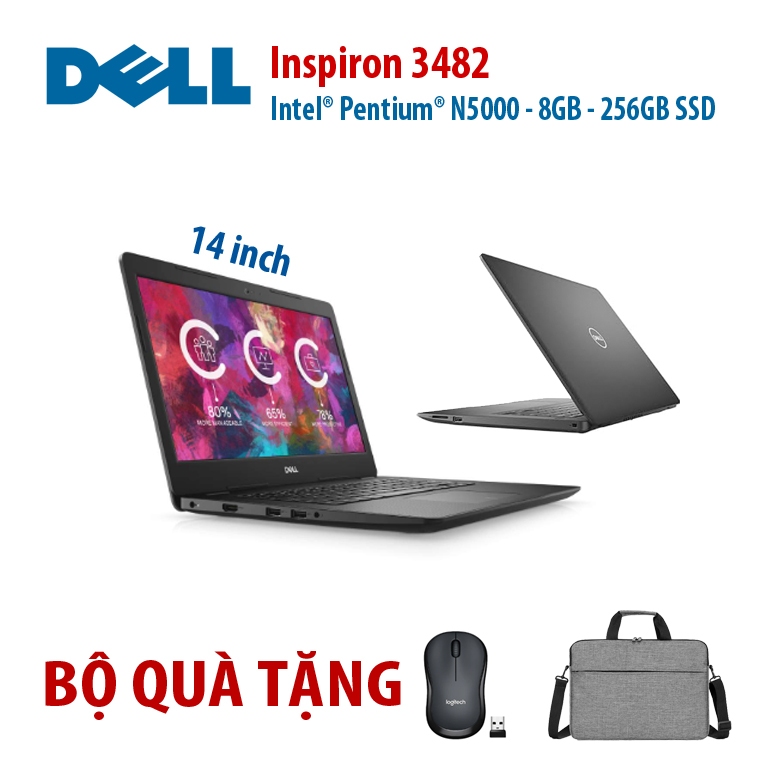 Laptop Dell 3482 chip lõi 4 ram 8GB SSD 256G cho văn phòng cực mạnh mẽ ...
