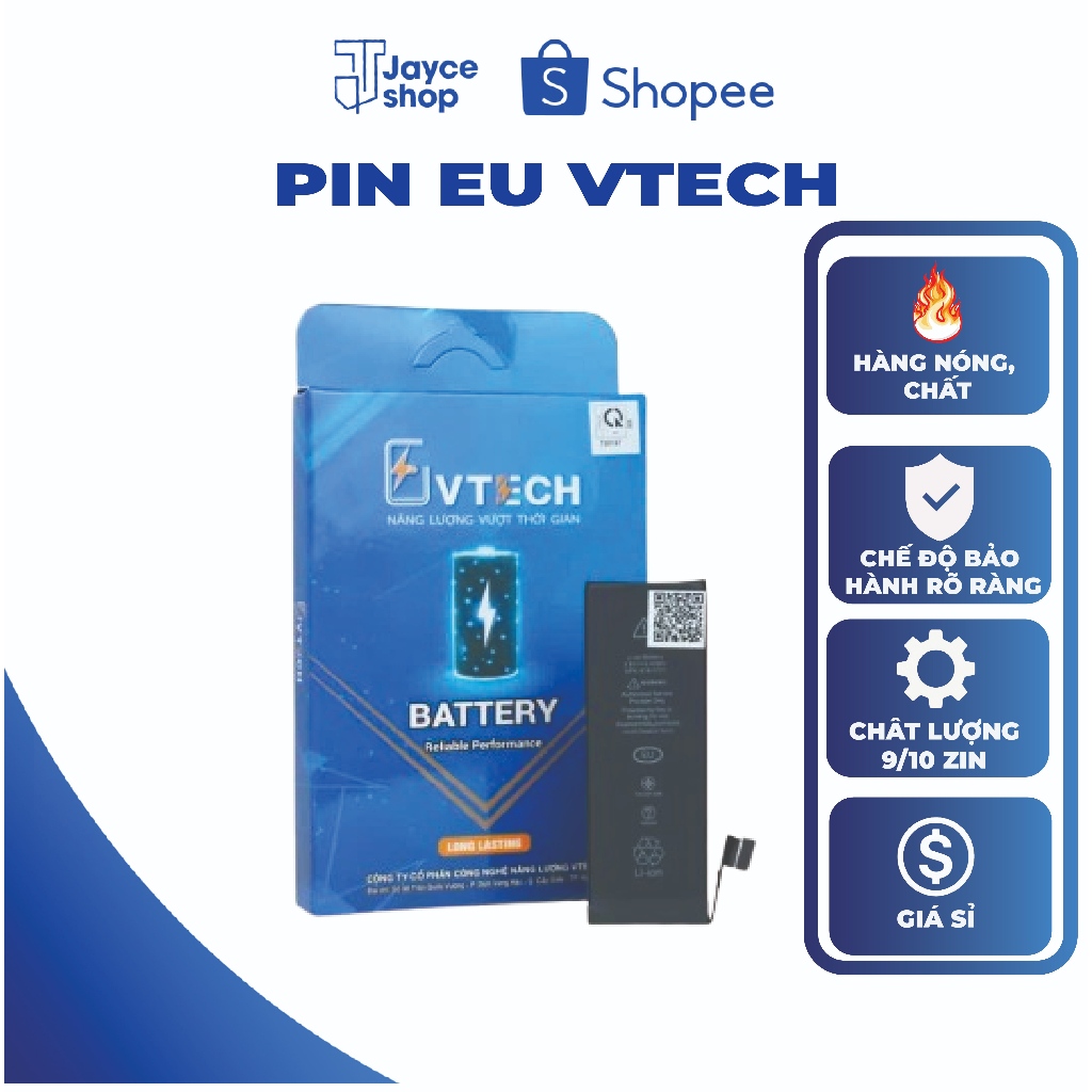 PIN EU VTECH Chính Hãng, Đạt Chuẩn Châu Âu, Kích Hoạt Bảo Hành Bằng QR Code, Bảo Hành 1 Năm ...