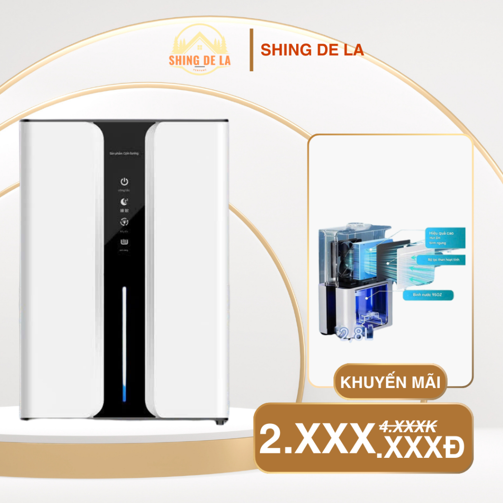 Máy Hút ẩm, Lọc Không Khí SHING DE LA - Giúp Nhà Luôn Khô Giáo - Xử Lý Không Khí Ẩm Bụi MAU MOI ...