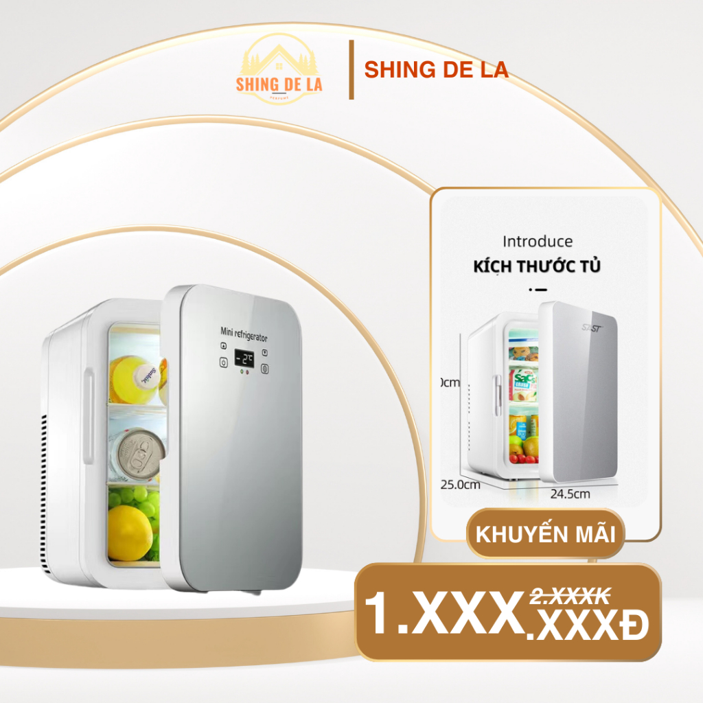 Tủ Lạnh Mini SHING DE LA 12L Màn Hình Chỉnh Nhiệt Độ Bảo Quản Mỹ Phẩm ...