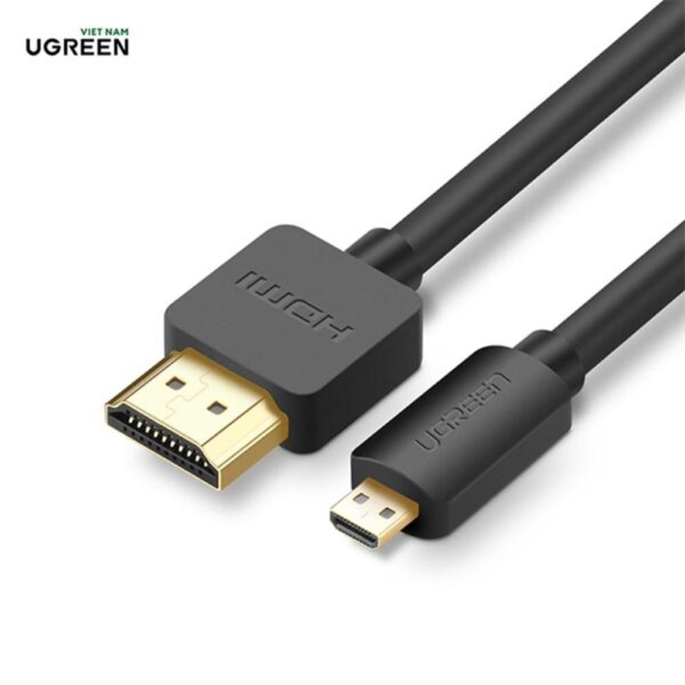 Cáp chuyển Micro HDMI ra HDMI dương dài 2m (HD127) Ugreen - Hàng chính ...