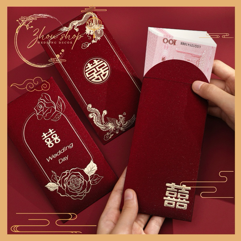 Bao Lì Xì Đám Cưới ,Lixi Cưới, Lì Xì Song Hỷ Dành Cho Cưới Hỏi, Nạp Tài ...