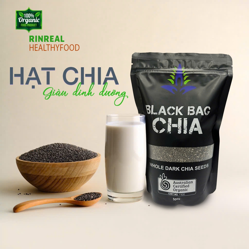 Hạt Chia Úc RIN REAL 500g Nhập khẩu Chính Hãng Absolute Organic Hữu Cơ ...