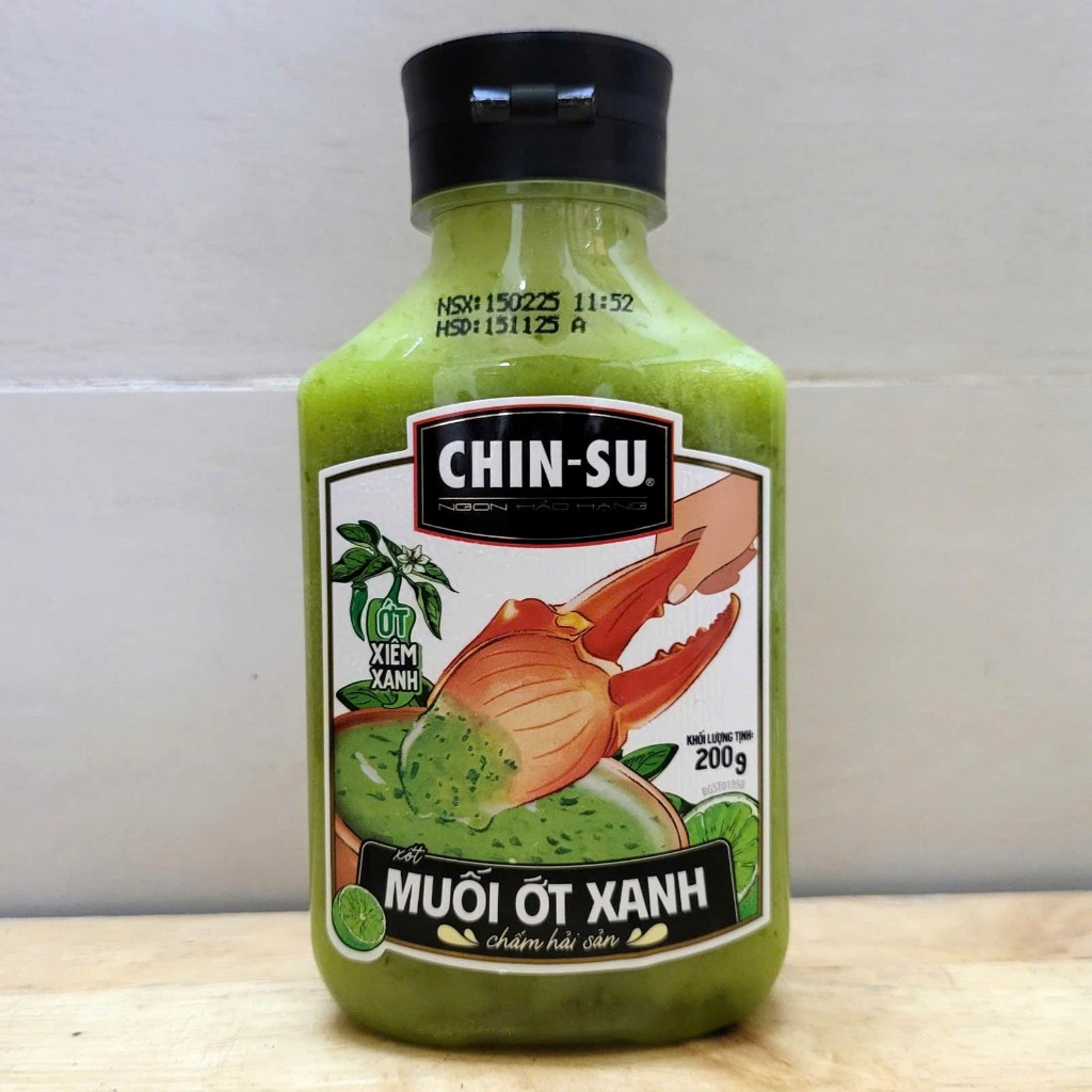 CHINSU (Chai XANH 200g) MUỐI ỚT XANH CHẤM HẢI SẢN Green Chilli Salt ...