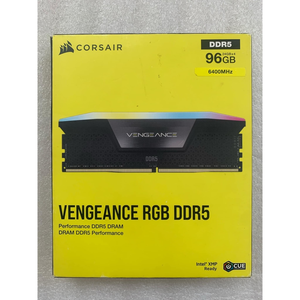 Ram PC Corsair Vengeance RGB Black 96GB 6400MHz DDR5 (24x4GB) INTEL XMP ...