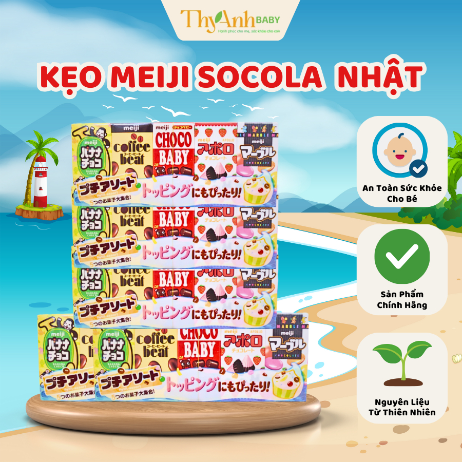 Kẹo Meiji Socola Choco Baby Nhật Bản Vỉ 5 Hộp | Shopee Việt Nam
