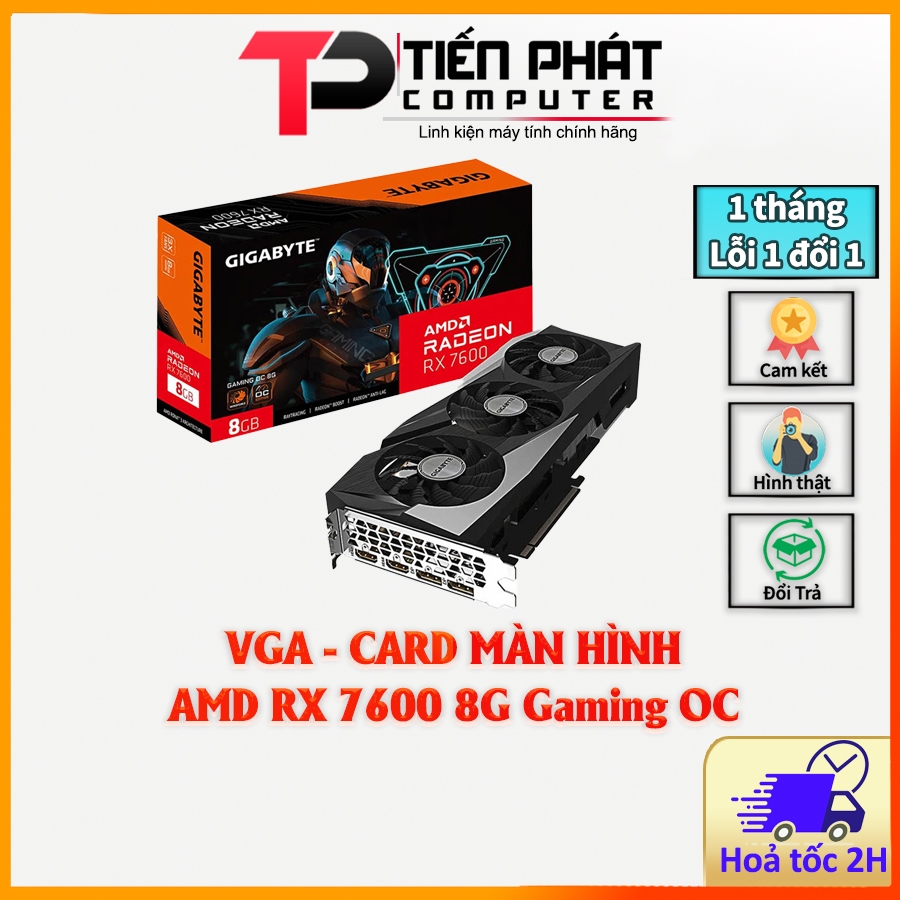 VGA Gigabyte Radeon RX 7600 Gaming OC 8GB - NEW | Shopee Việt Nam