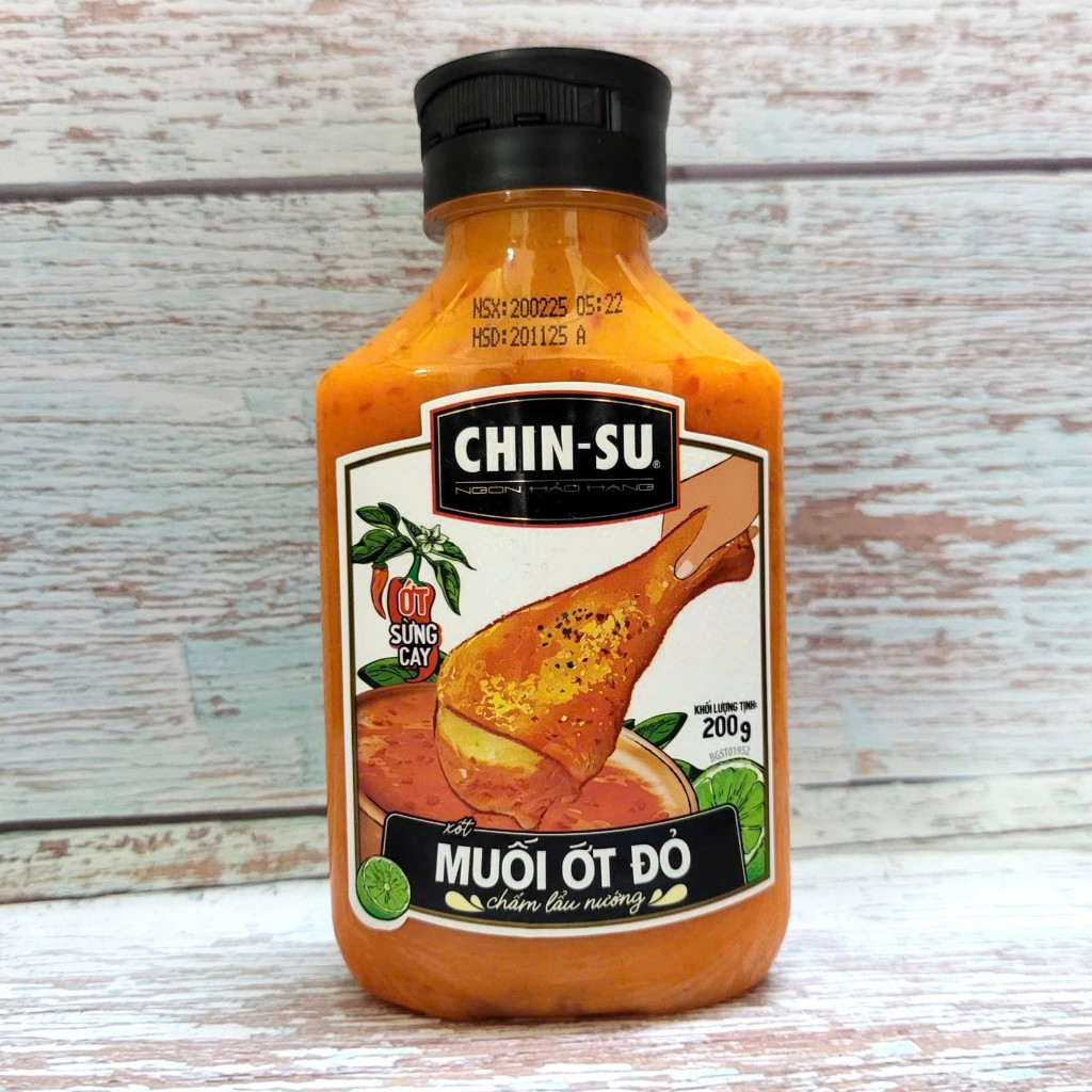 CHINSU ++ Chai ĐỎ 200g ++ MUỐI ỚT ĐỎ CHẤM LẨU NƯỚNG Red Chilli Salt ...