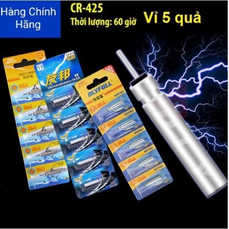 Pin Điện Tử CR-425 [ Vỉ 5 quả ] lắp phao câu đài câu đêm PIN-CR-425 ...