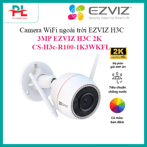 Camera WiFi thông minh ngoài trời 3MP EZVIZ H3C 2K (CS-H3c-R100-1K3WKFL ...