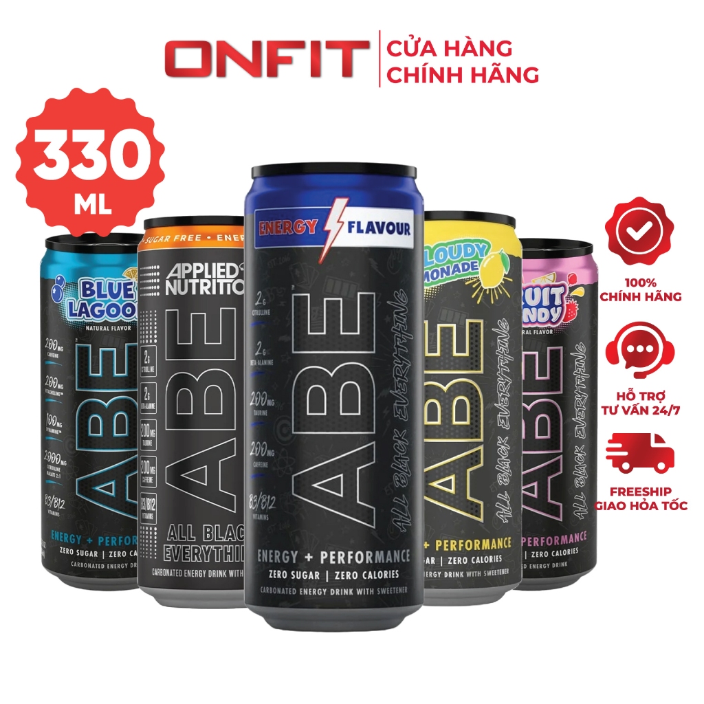 Applied Nutrition ABE Pre-Workout Dạng Lon 330ml (1 Lon) Hỗ Trợ Tăng ...