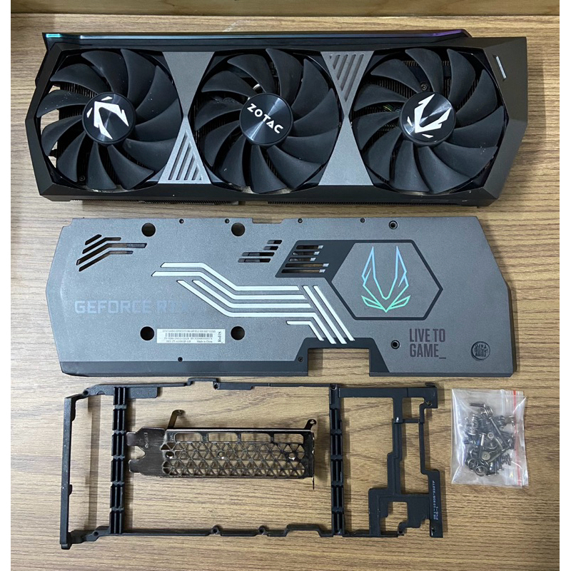 Bộ Tản Fan Box VGA RTX 3080 Zotac AMP HOLOBLACK ( không có mạch ...