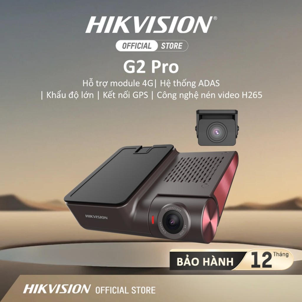 Camera Hành Trình Hikvision G2 PRO 4K - GPS, ADAS, WiFi, Ghi Hình Đêm ...