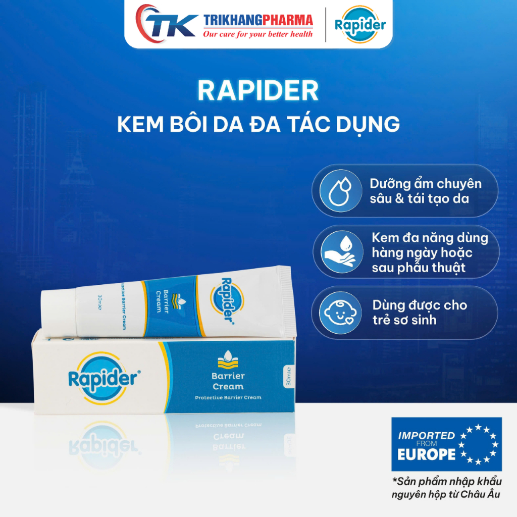 Kem Bôi Da Kem Dưỡng Và Phục Hồi Da Rapider Barrier Cream 30ml Đa Tác ...