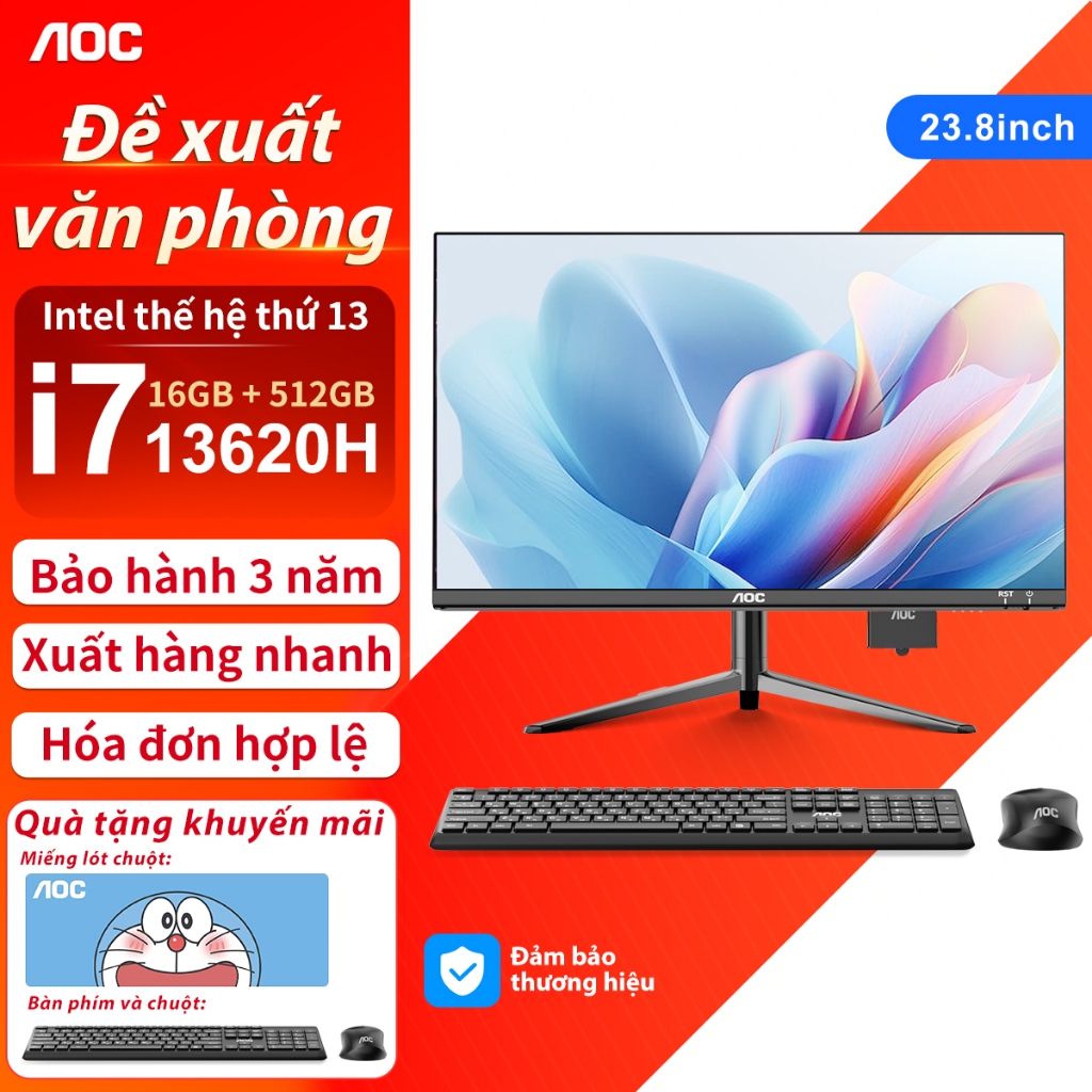 AOC Máy Tính All In One PC máy tính văn phòng Intel Core n95/i5/i7 DDR4 ...