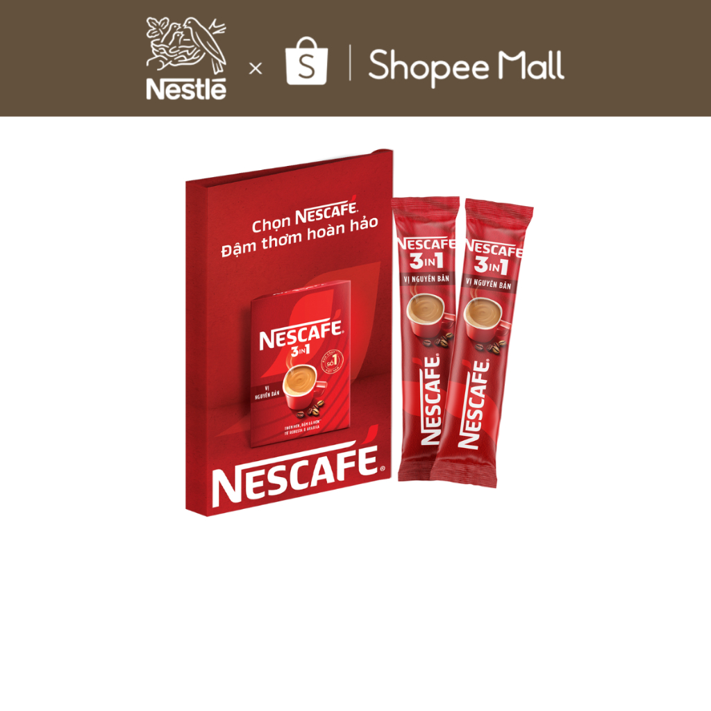 [Gro Gift] Mẫu thử NESCAFÉ 3IN1 Vị Nguyên Bản (4 gói) | Shopee Việt Nam