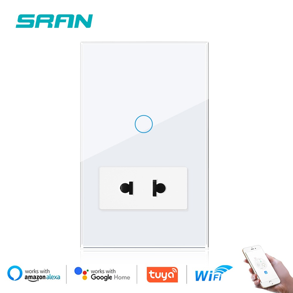 CÔNG TẮC WIFI TUYA CÓ Ổ CẮM kết nối app TUYA và Smart Life | Shopee ...
