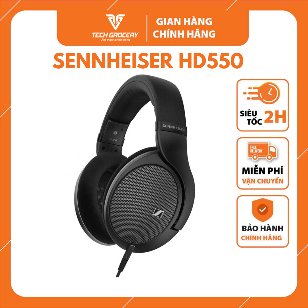 Tai nghe chụp tai Sennheiser HD550 - Hàng Chính hãng PGI - Bảo Hành 24 ...