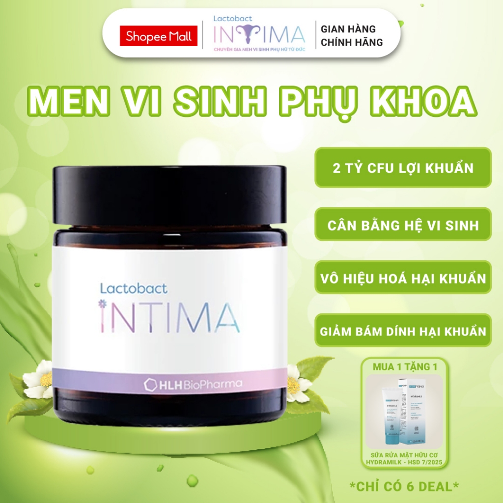 Men Vi Sinh Phụ Khoa Lactobact Intima Bổ Sung Lợi Khuẩn, Giảm Viêm Ngứa ...
