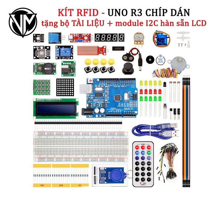 [BẢO HÀNH 6 THÁNG - KÈM TÀI LIỆU] Bộ kit Arduino UNO R3 nâng cao Chíp dán- chíp cắm | Shopee ...
