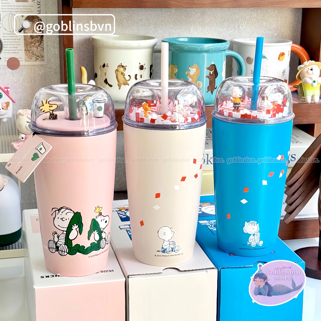[Authentic] STARBUCKS + PEANUTS SNOOPY BỘ SƯU TẬP LY GIỮ NHIỆT 473ML SS ...