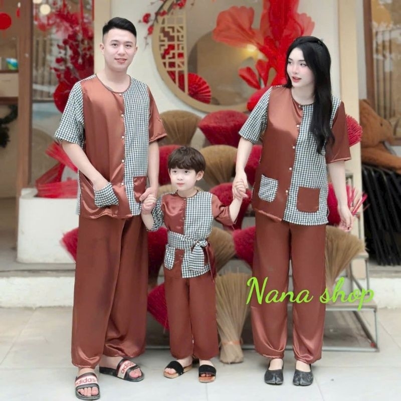 Bộ bà ba người lớn chất vải mềm mát size 50ky - 85ky/ Bộ quần áo người lớn | Shopee Việt Nam