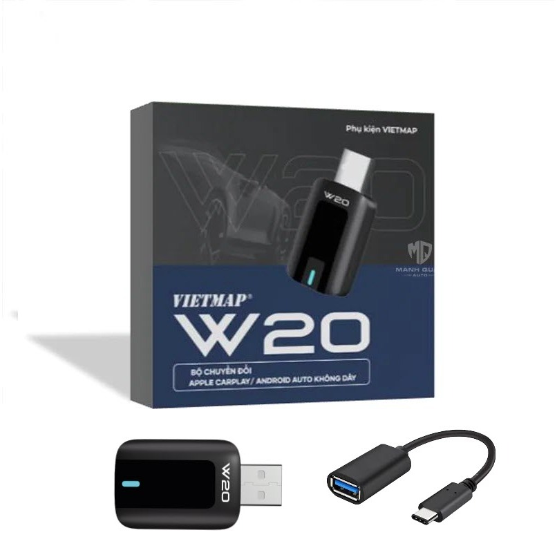 VIETMAP W20 - THIẾT BỊ CHUYỂN ĐỔI CARPLAY/ ANDROID AUTO KHÔNG DÂY ...