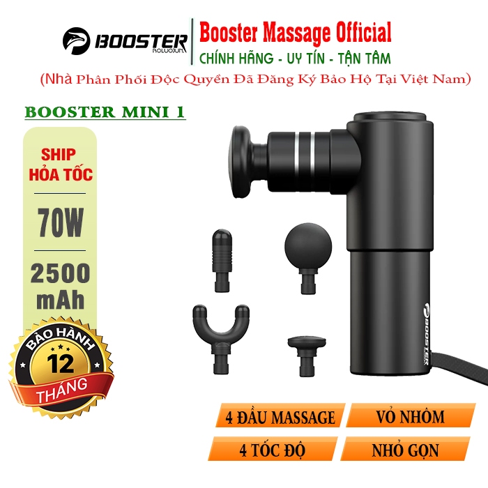 Súng massage gun Booster MINI điều trị căng cơ bắp - Chính hãng - Không ...