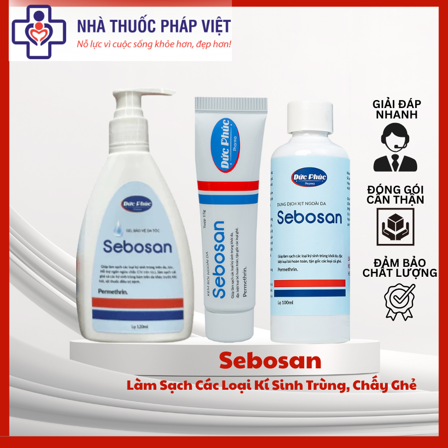 (CHÍNH HÃNG) Sebosan Làm Sạch Các Loại Kí Sinh Trùng, Chấy Ghẻ | Shopee ...