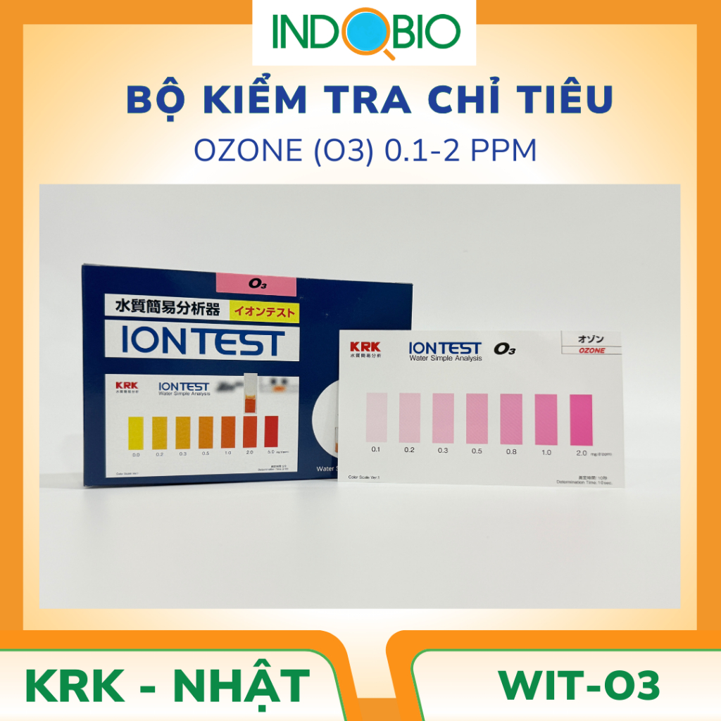 [HÀNG CÓ SẴN] BỘ TEST OZONE (O3) WIT-O3, 0.1-2.0 PPM KRK-NHẬT [KÈM MSDS ...