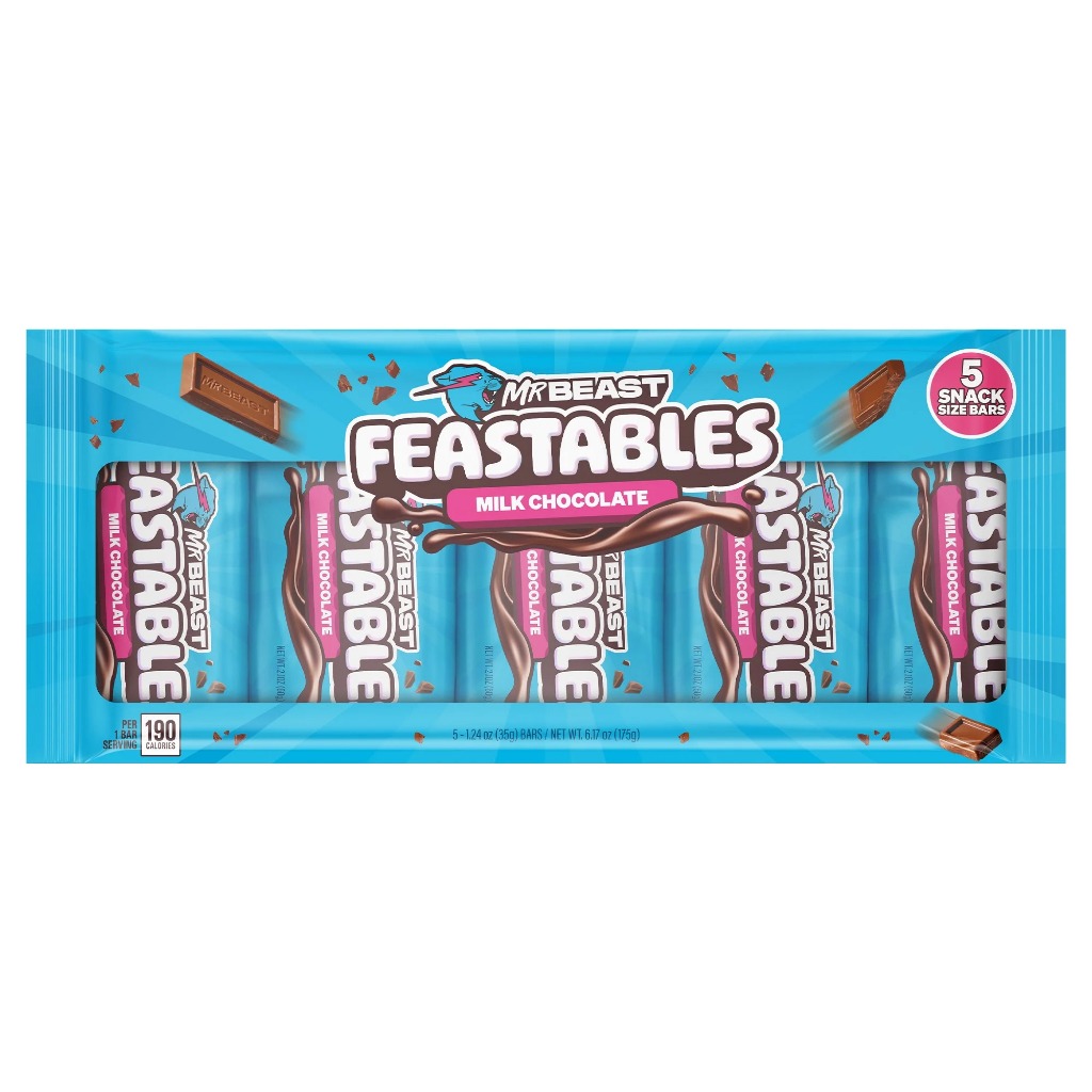 Feastables MrBeast Milk Chocolate 5 thanh / 35g | Shopee Việt Nam