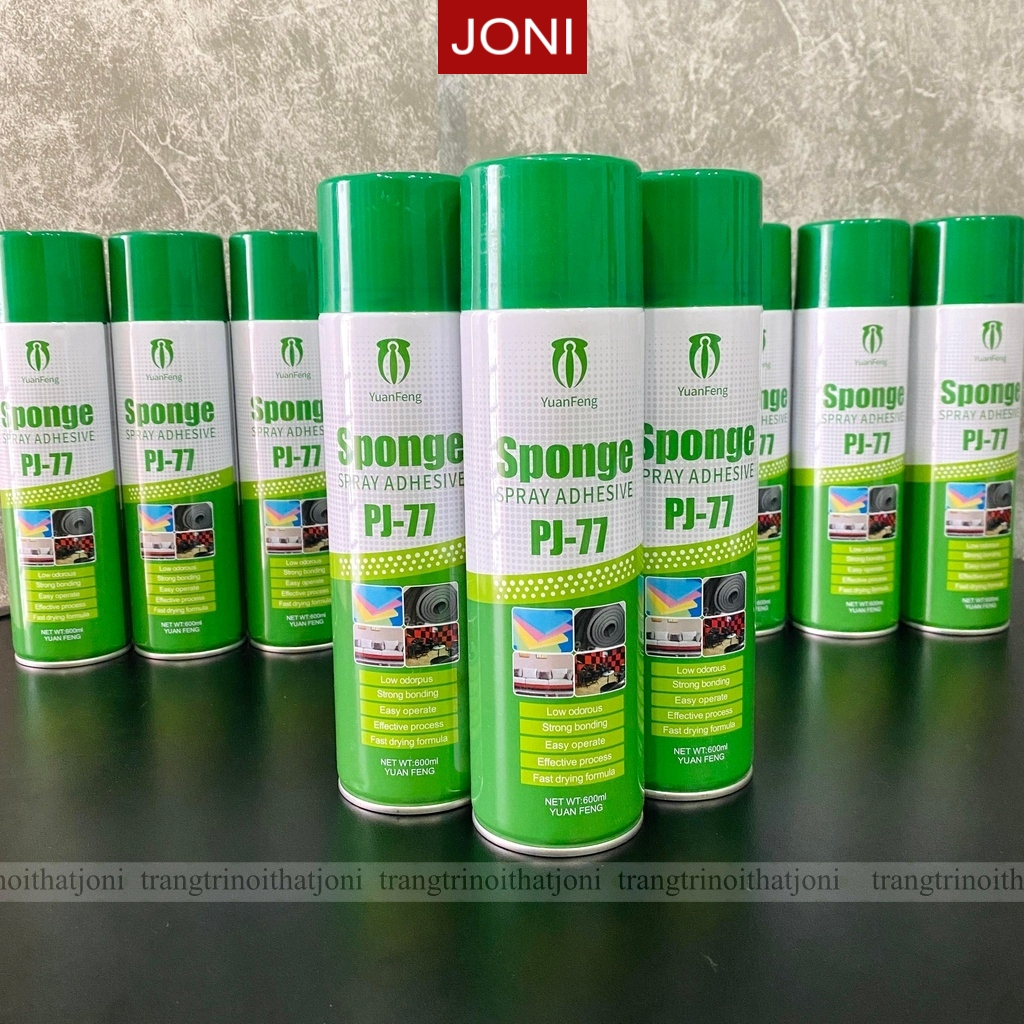 Keo Xịt Dán Tường PJ77 Dán xốp, mút, decal, giấy, sàn nhựa,tấm ốp pvc ...