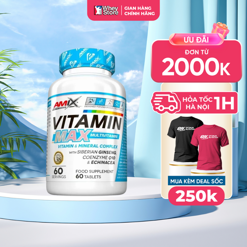 Bổ Sung Sức Khỏe Amix Vitamin Max Multivitamin 60 Viên Chính Hãng ...