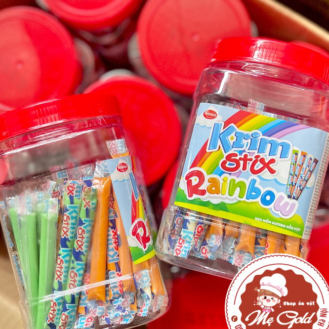 [Hộp 100 que] Kẹo Krim Stix tan chảy, kẹo que mềm Krim Stix Rebisco các ...
