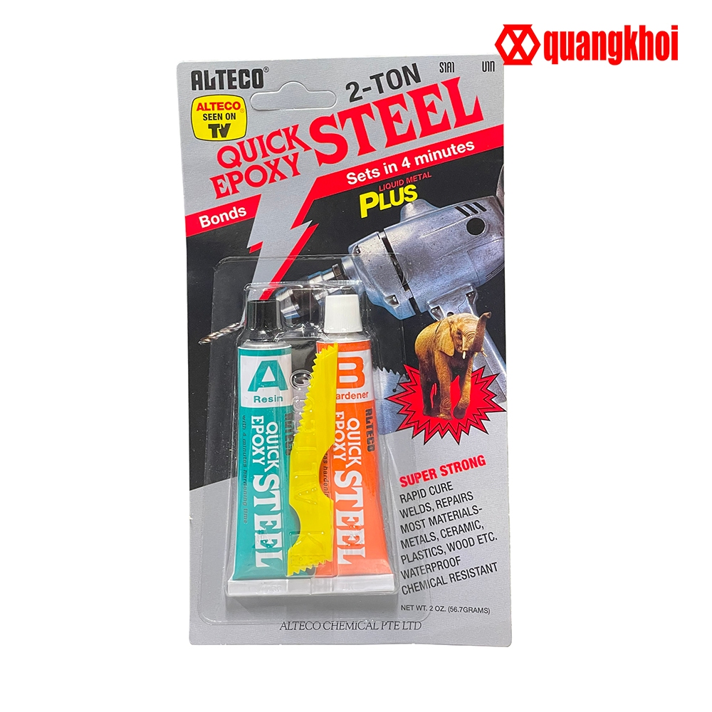 Keo Epoxy Alteco Quick Epoxy Steel 2-Ton 4 minites | Shopee Việt Nam