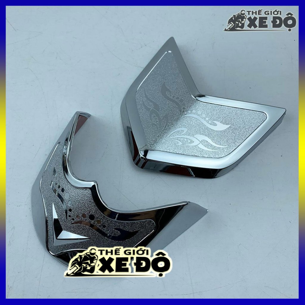 Mỏ dè Vision xi crom - Phụ kiện trang trí mũi dè trước sau xe Vision ...