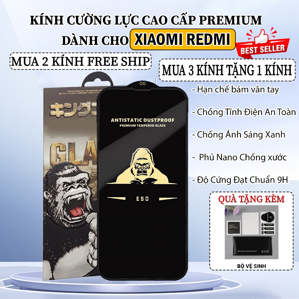 Kính cường lực Xiaomi Redmi K70/K60/K50/K40/K30/K20 bản Pro/Ultra/Gaming full màn - CLOVER CASE ...