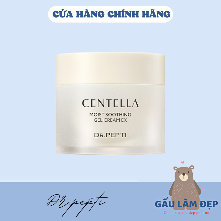 Kem Dưỡng Ẩm Rau Má Dr.Pepti Centella Moist Soothing Gel Cream EX 70ml ...