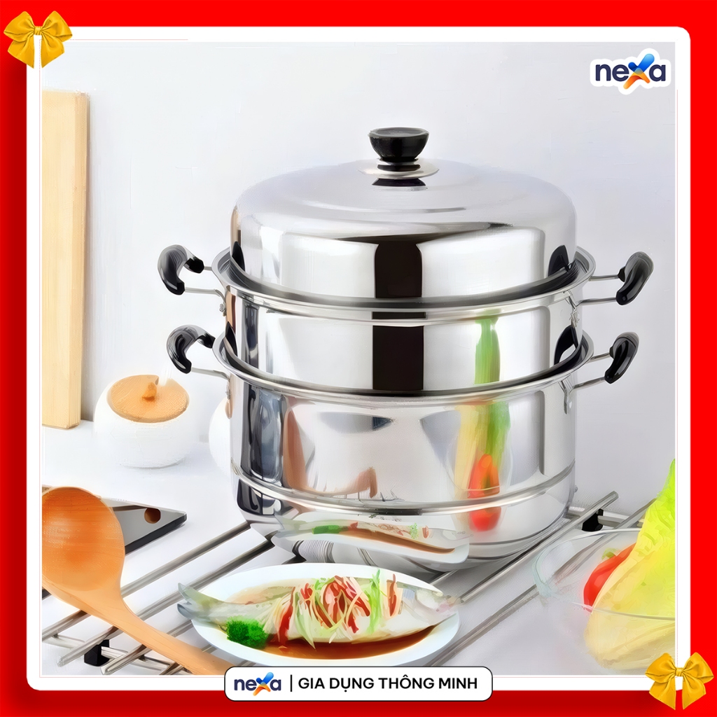 Nồi Hấp Inox 3 Tầng Cookware 28cm Cao Cấp, Nấu Ăn Tiện Lợi Cho Gia Đình | Shopee Việt Nam