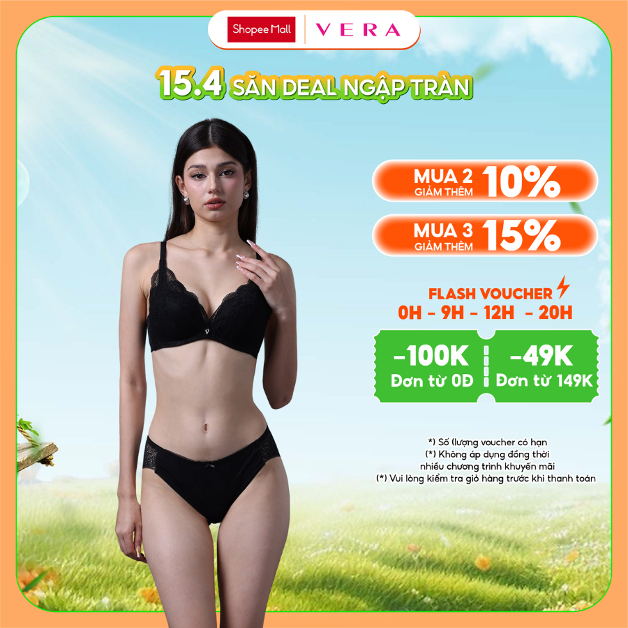 Quần lót bikini nữ Vera ren phối lưới - V0691 | Shopee Việt Nam