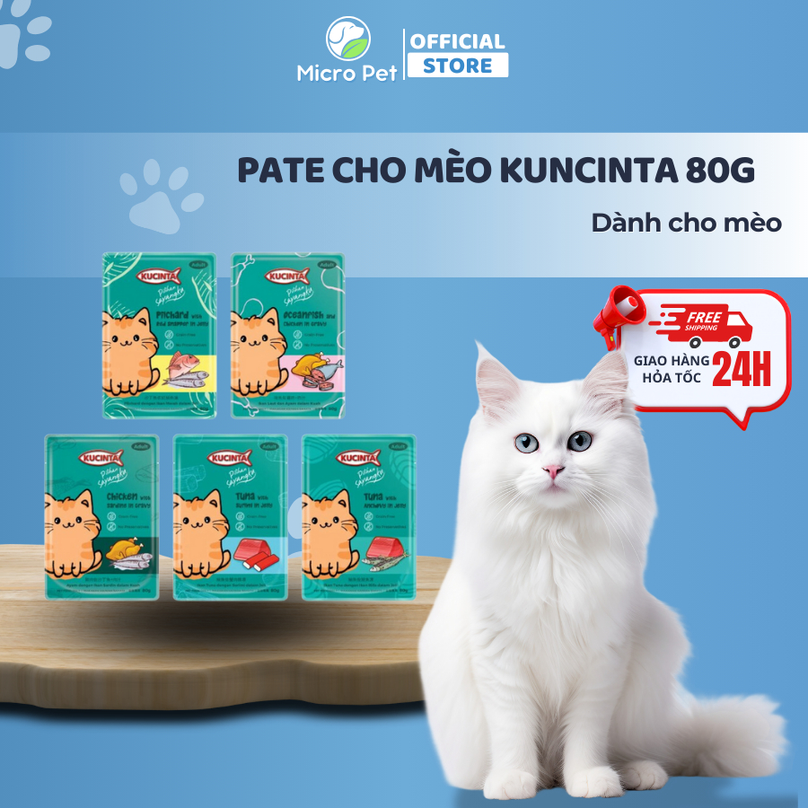 Pate KUCINTA Gói 80g Dành Cho Mèo - Pate Kucinta Nhập Khẩu Malaysia ...