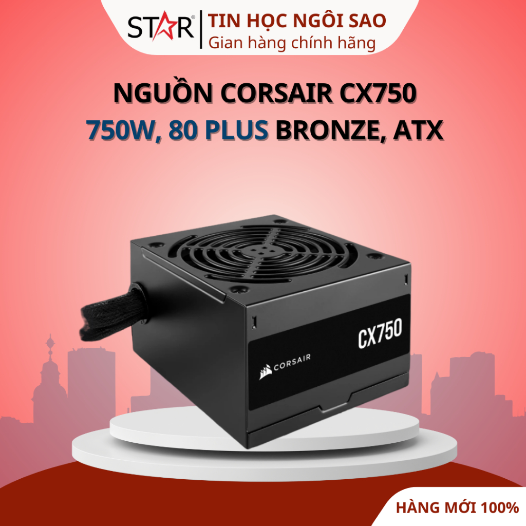 Nguồn Corsair CX750 | 750W, 80 Plus Bronze, ATX - Bảo hành 36 tháng | Shopee Việt Nam