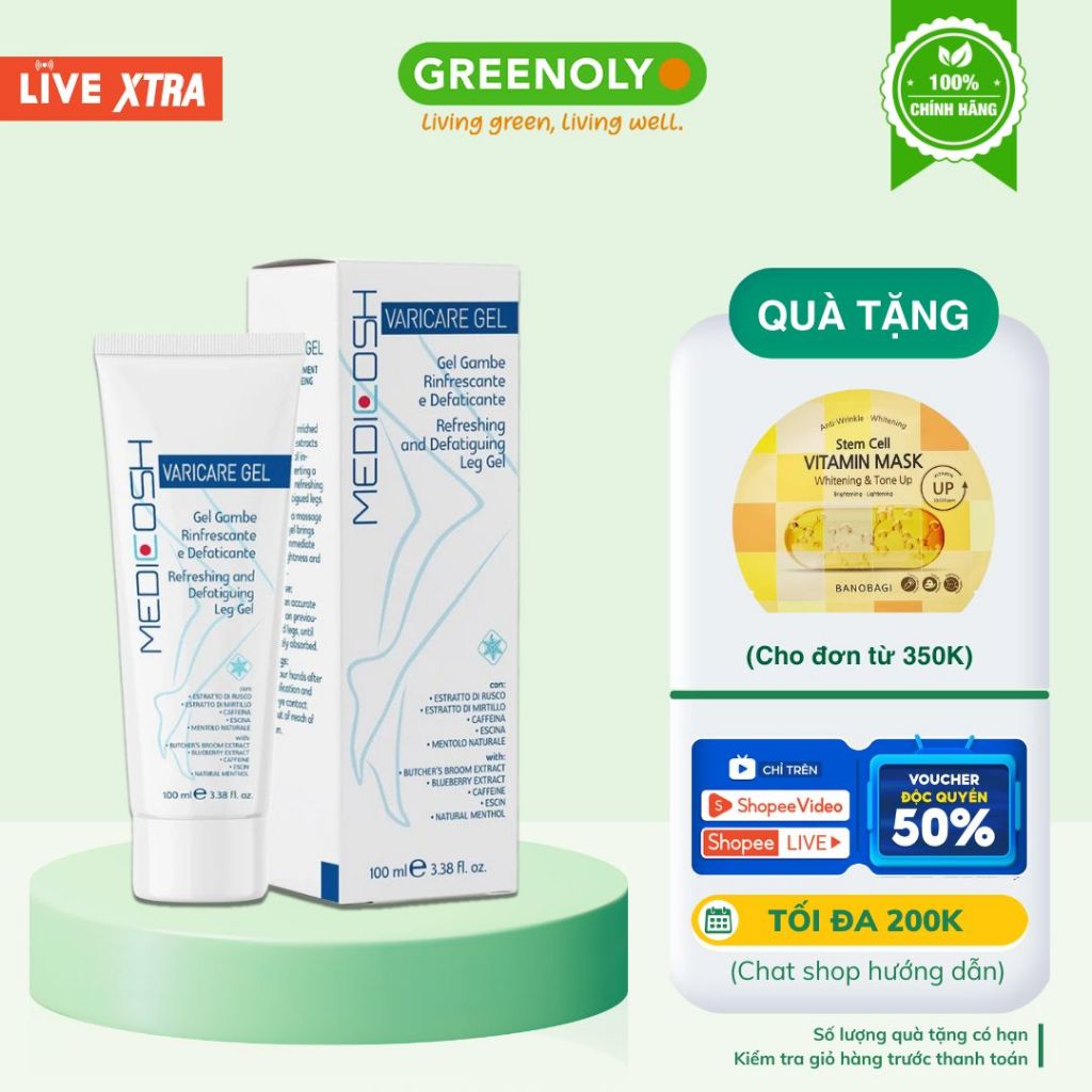 Kem Bôi Giãn Tĩnh Mạch Medicosh Varicare chăm sóc suy giãn tĩnh mạch ...