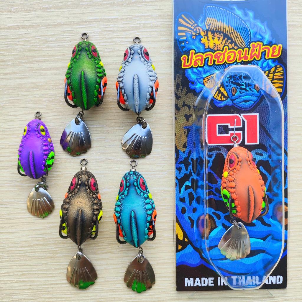 Mồi câu lure thằn lằn C1 nhái hơi Thái Lan lớn 3.5cm 6.5g nhỏ 2.8cm 4.2g | Shopee Việt Nam