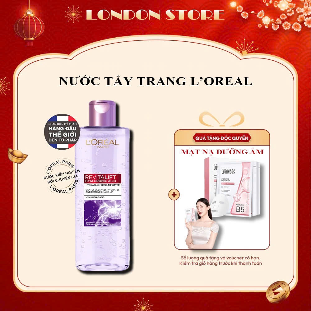 Nước Tẩy Trang L'oreal Dành Cho Da Dầu Da Nhạy Cảm Làm Sạch Trang Điểm 400ml | Shopee Việt Nam