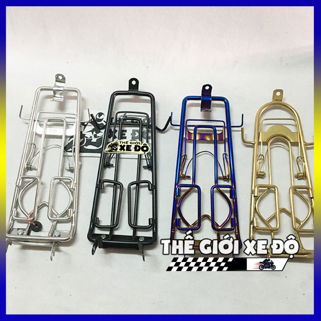 Gác baga exciter 150 - baga giữa ex 150 inox, titan, vàng, đen - võng ...