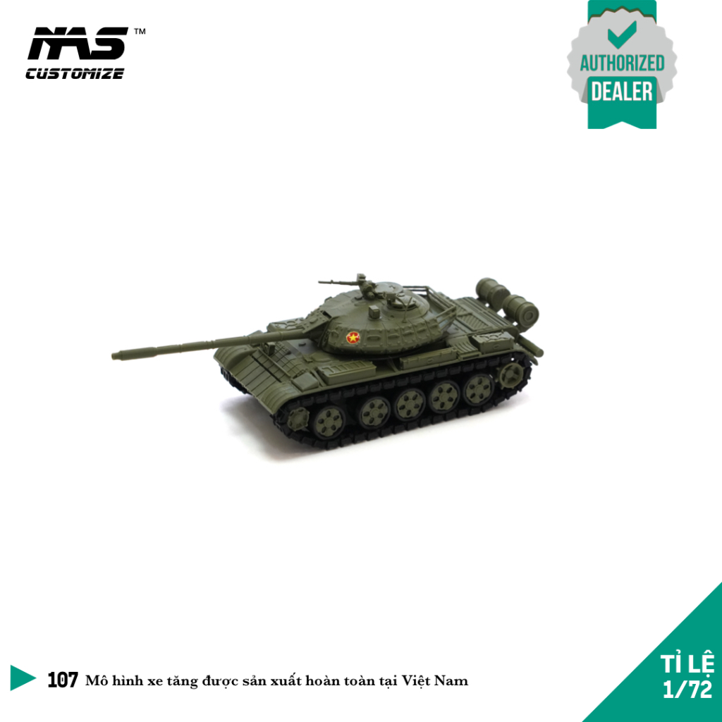 [NAS] Mô hình lắp ráp xe tăng Việt Nam T-54M tỉ lệ 1/72, mô hình xe tăng Việt Nam T54M 1:72 ...