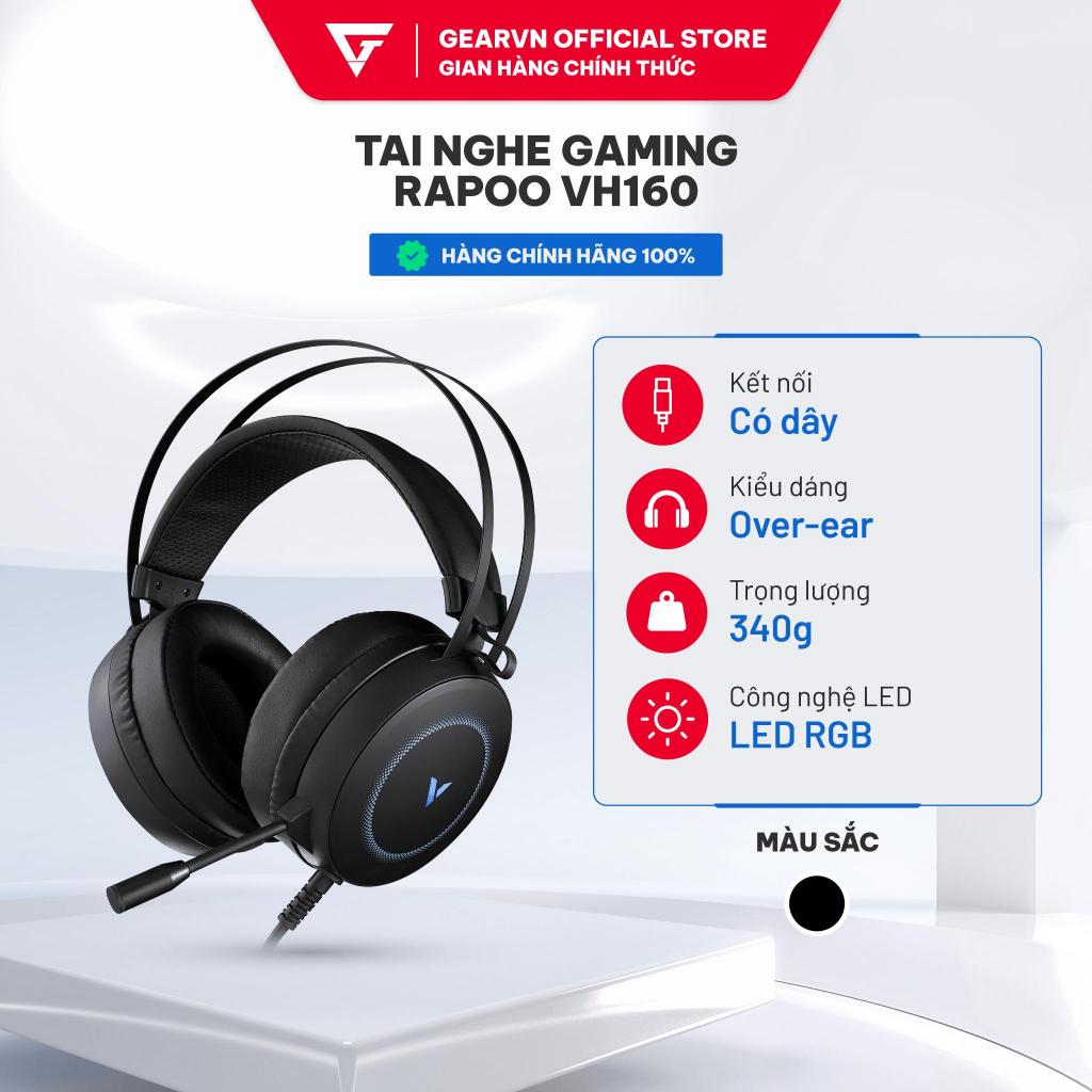 Tai Nghe RAPOO VH160 RGB (Giả Lập 7.1/ Micro Chống Ồn/Đệm Da/ 20KHz) Chính Hãng Giá Rẻ | Shopee ...